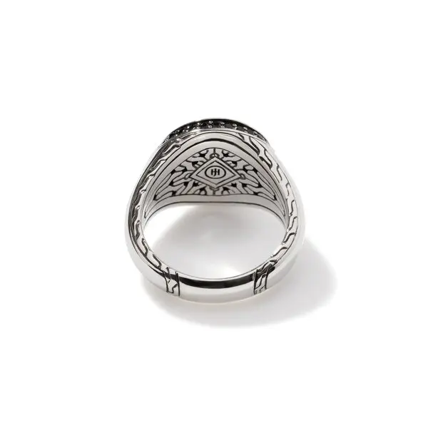 John Hardy Radial Pavé Signet Ring