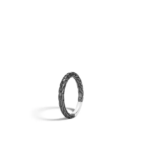 John Hardy Carved Chain Band Ring