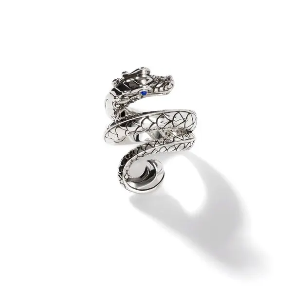 John Hardy Naga Ring With Sapphire