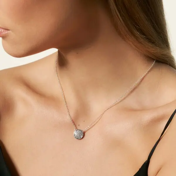 John Hardy Carved Chain Necklace Diamonds