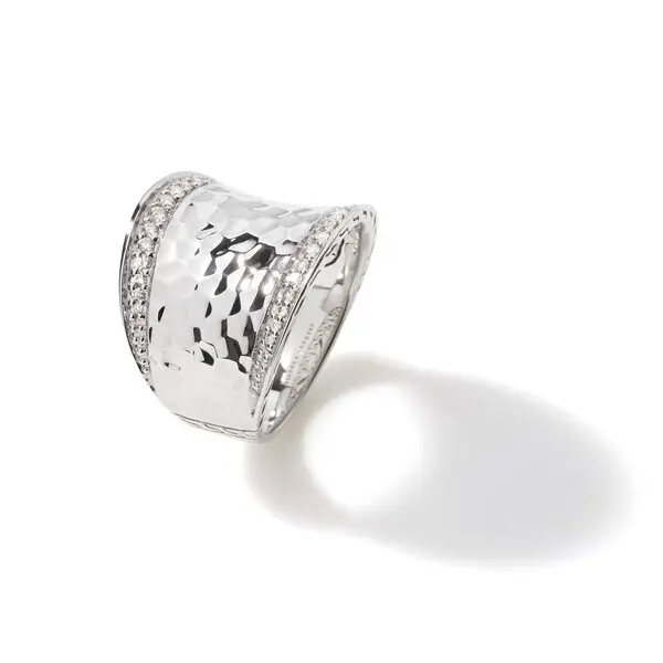 John Hardy Palu Saddle Ring With Diamonds