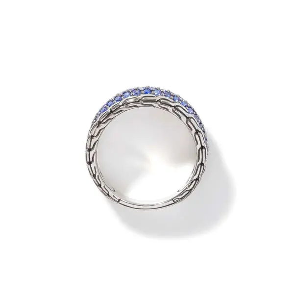 John Hardy Carved Multiband Ring Pav