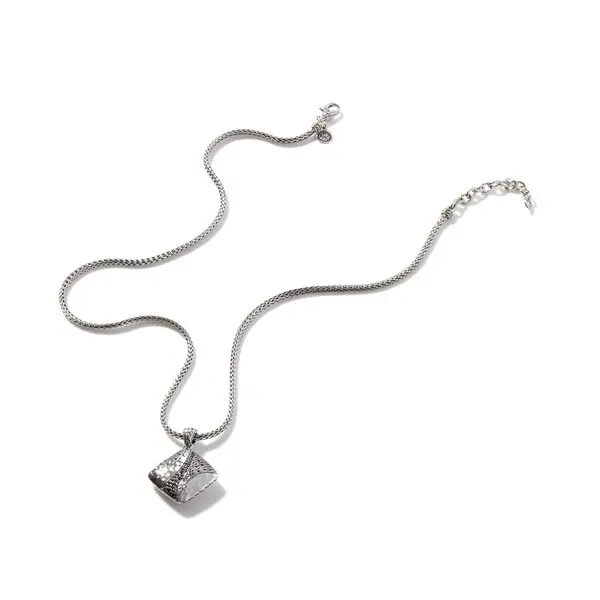 John Hardy Carved Chain Pendant Necklace