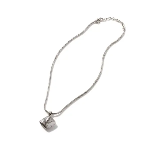 John Hardy Carved Chain Pendant Necklace