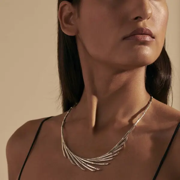 John Hardy Bamboo Fan Necklace