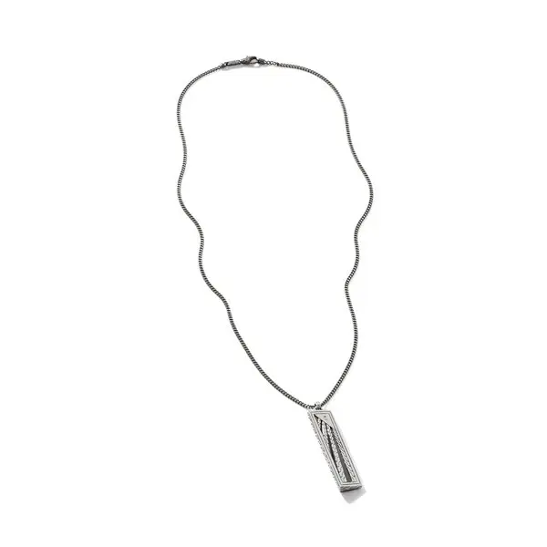 John Hardy Texture Pendant Necklace