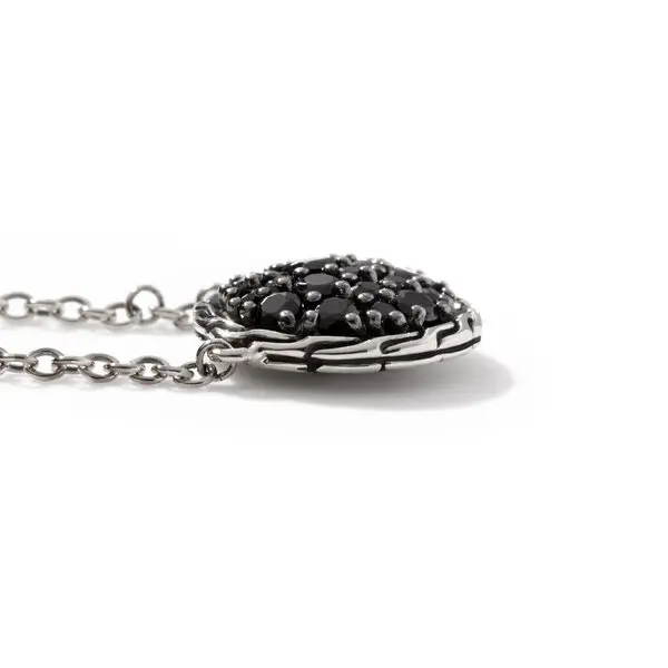 John Hardy Sterling Carved Chain Pendant Necklace