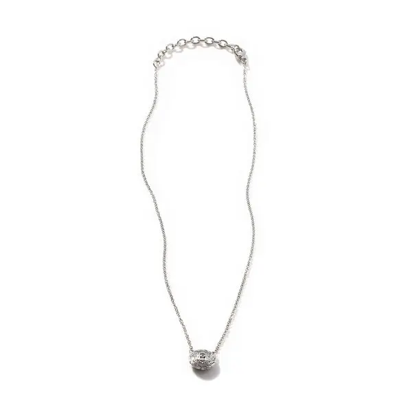 John Hardy Sterling Carved Chain Pendant Necklace
