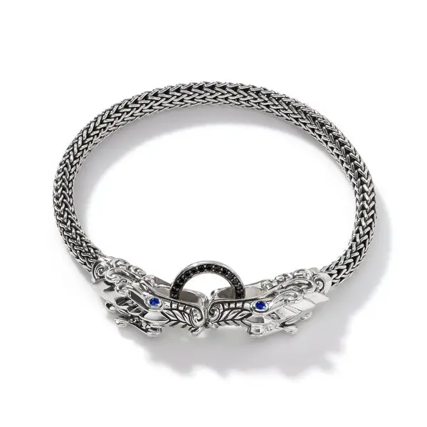 John Hardy Naga Bracelet Pavé 5mm - Sterling Silver