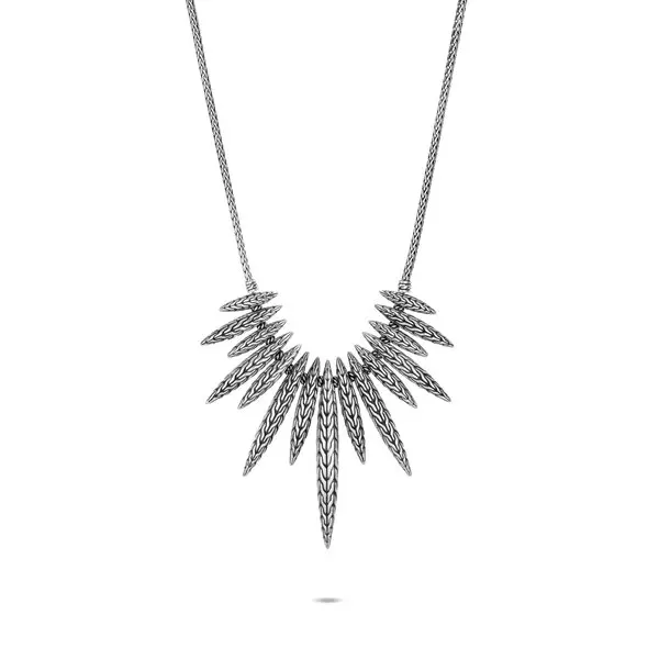 John Hardy Spear Bib Necklace - Multicolor