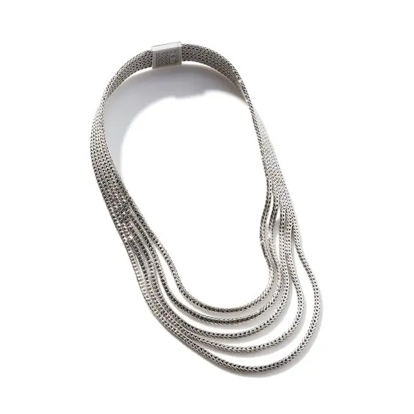 John Hardy Rata Chain Multi Row Necklace