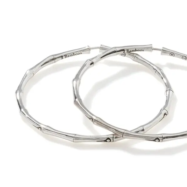 John Hardy Bamboo Hoop Earrings Large