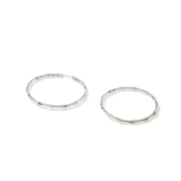 John Hardy Bamboo Hoop Earrings Large