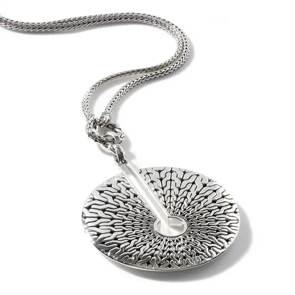 John Hardy Carved Chain Pendant Necklace