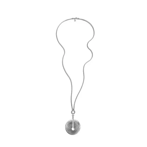 John Hardy Carved Chain Pendant Necklace