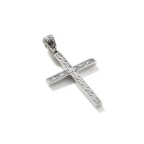 John Hardy Jawan Cross Pendant Necklace - Sterling Silver