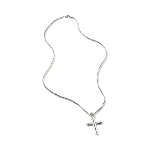 John Hardy Classic Chain Cross Pendant Necklace - Sterling Silver