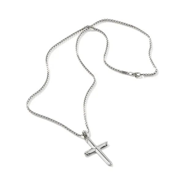 John Hardy Classic Chain Cross Pendant Necklace - Sterling Silver