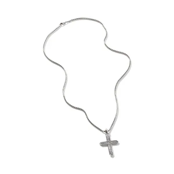 John Hardy Classic Chain Cross Pendant Necklace - Sterling Silver