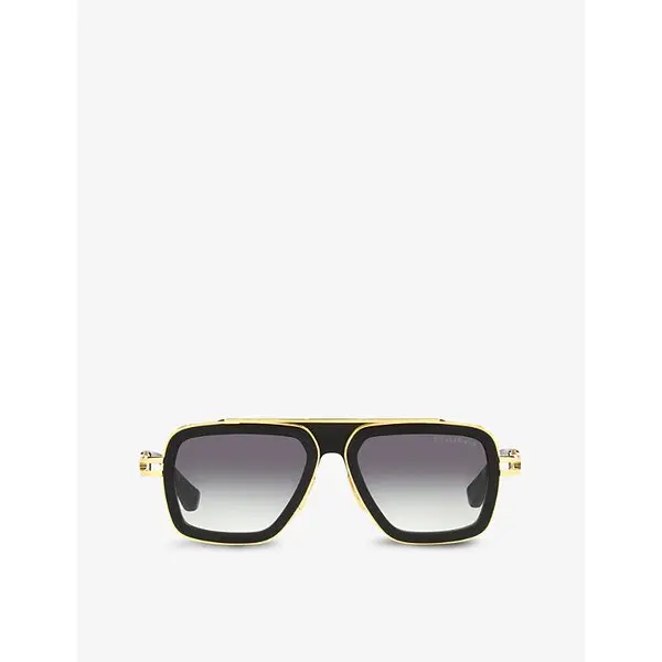 Dita Lxn-evo Acetate Square Sunglasses - Black