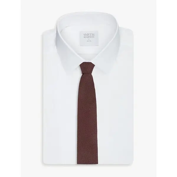 Eton Textured Woven Silk Tie