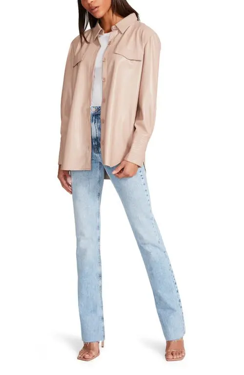 Steve Madden Old Town Road Shirt Jacket - Light Taupe