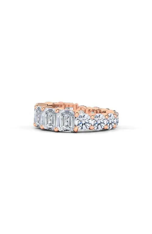 HAUTECARAT Lab-created Diamond Eternity Ring - 18k Rose Gold