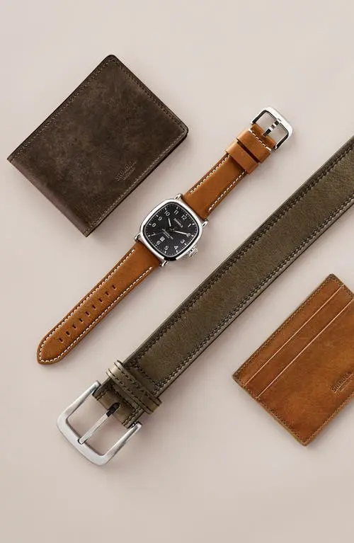 Shinola Navigator Leather Wallet - Medium Brown