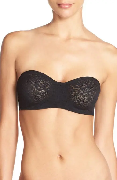 Wacoal Halo Lace Underwire Strapless Bra - Black