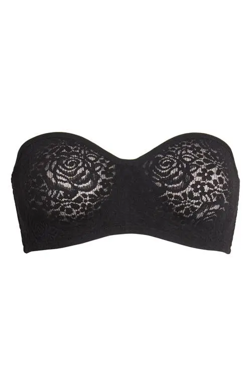 Wacoal Halo Lace Underwire Strapless Bra - Black