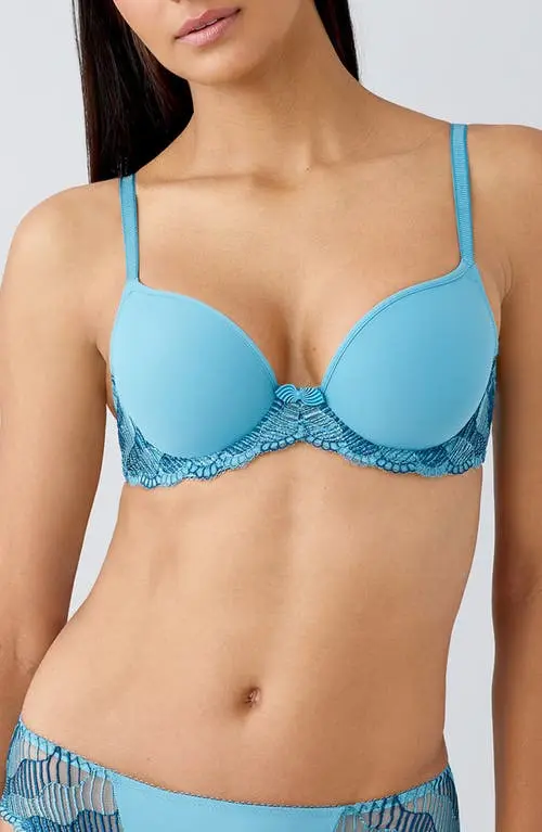 Wacoal La Femme Underwire T-shirt Bra - Adriatic Blue