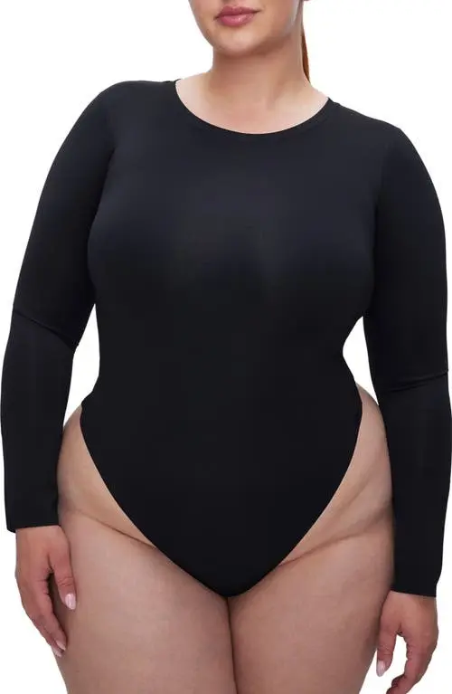 Good American Sculpting Crewneck Bodysuit - Black001