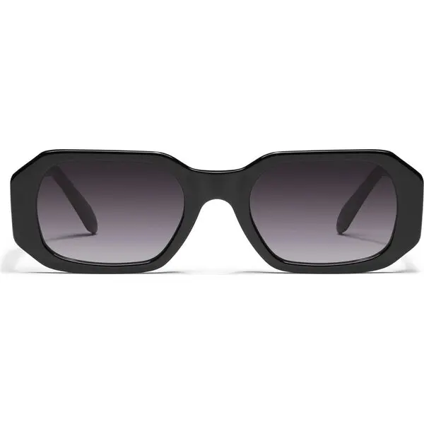 Quay Hype Up Square Sunglasses - Black / Smoke