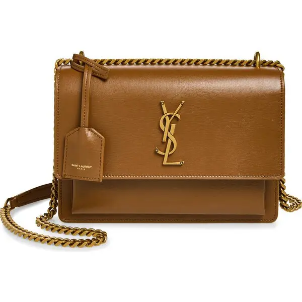 Saint Laurent Medium Sunset Shoulder Bag - Fox