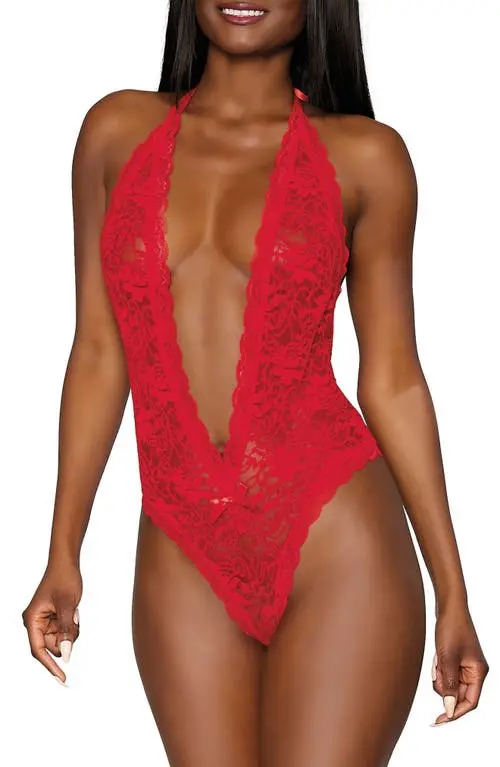DREAMGIRL Halter Lace Teddy