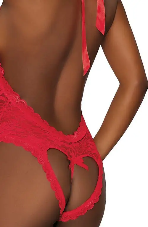 DREAMGIRL Halter Lace Teddy