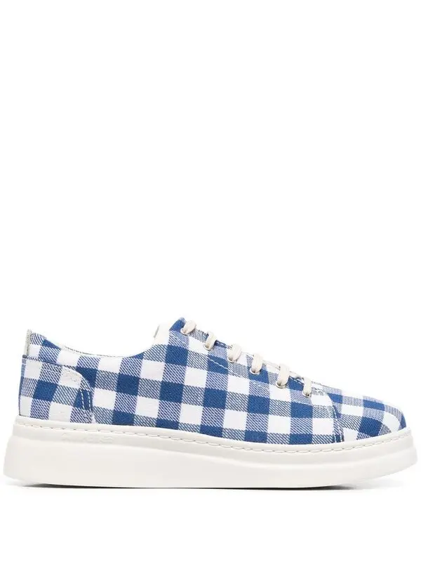 Camper Gingham-check Print Sneakers