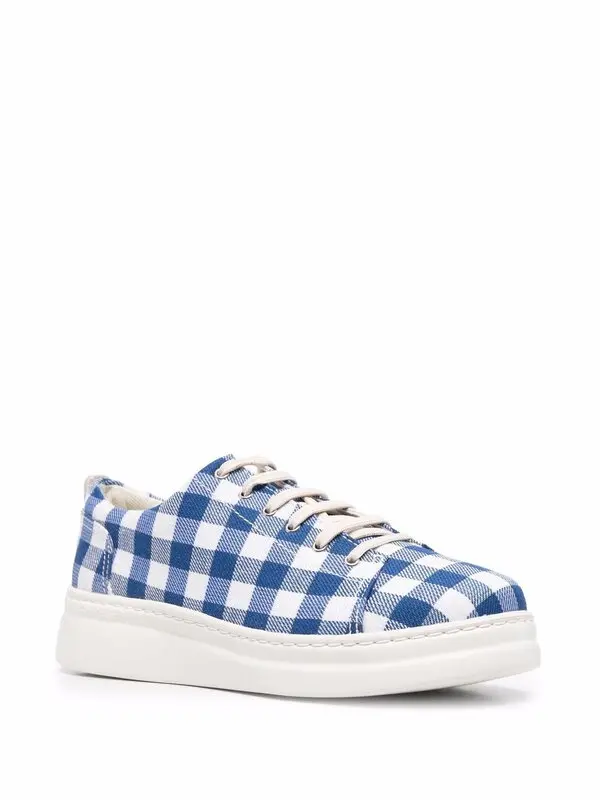 Camper Gingham-check Print Sneakers