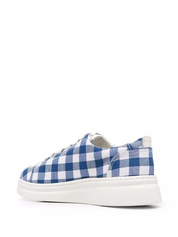 Camper Gingham-check Print Sneakers