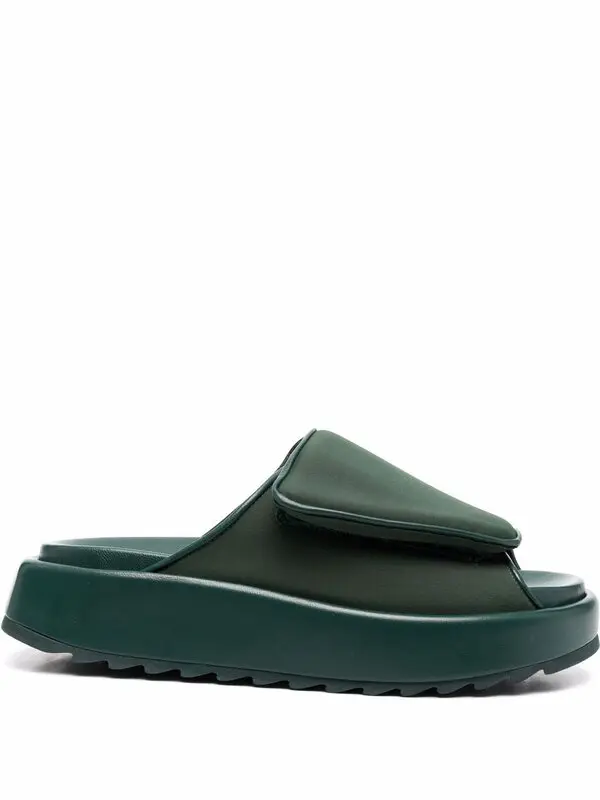 GIABORGHINI Gia 1 Touch-strap Sandals - Green