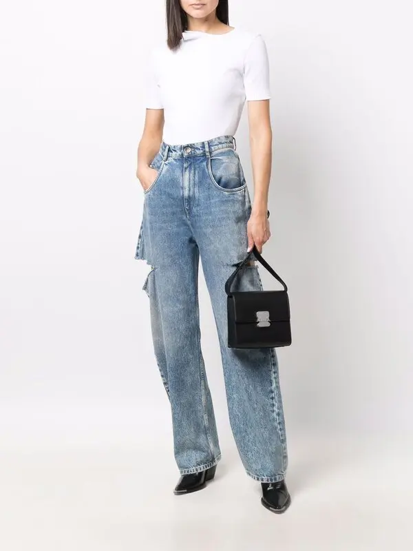 1017 Alyx 9sm Rollercoaster-Buckle Shoulder Bag In Black - 32% Off