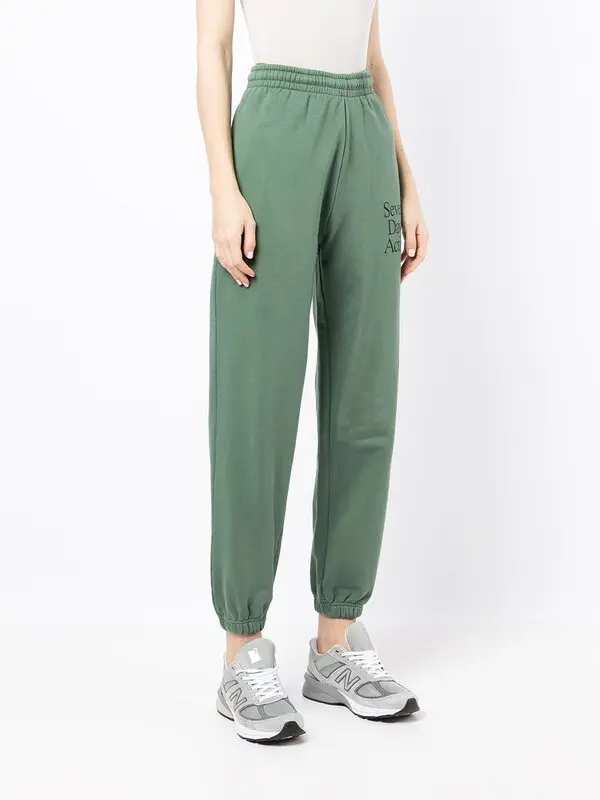 7 DAYS ACTIVE Logo-print Track Pants - Green