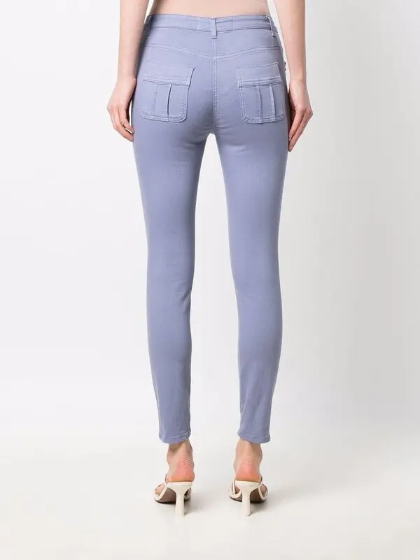 Elisabetta Franchi Charm-detail Denim Jeans - Blue
