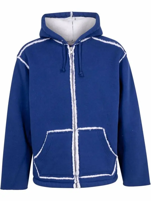 Supreme Faux Shearling Hooded Jacket - Blue | Editorialist