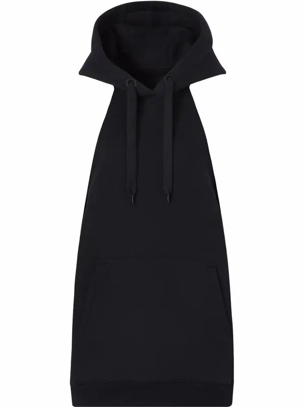 Burberry Location-print Sleeveless Cotton Hoodie