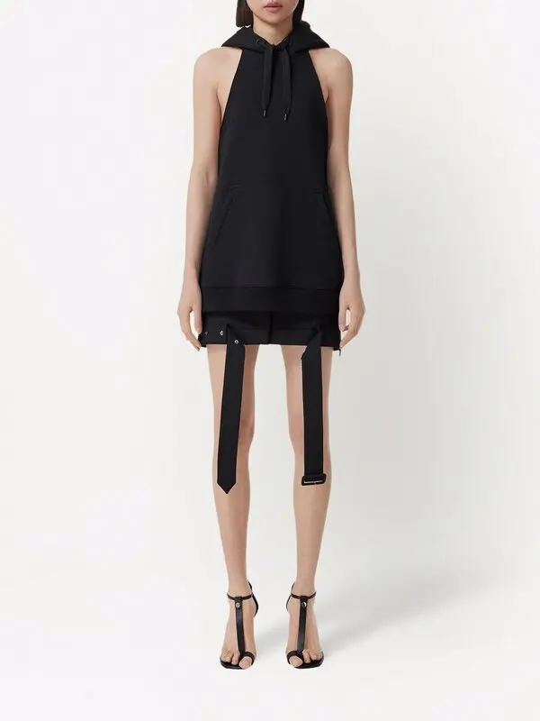 Burberry Location-print Sleeveless Cotton Hoodie