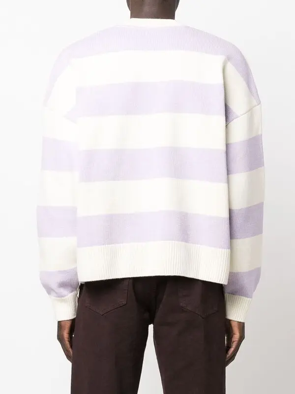 Palm Angels Coral Mix Knit Sweatshirt