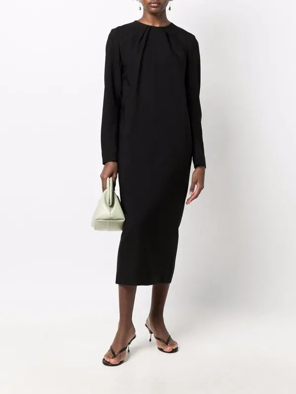 TOTEME Pleat-detail Long-sleeve Dress