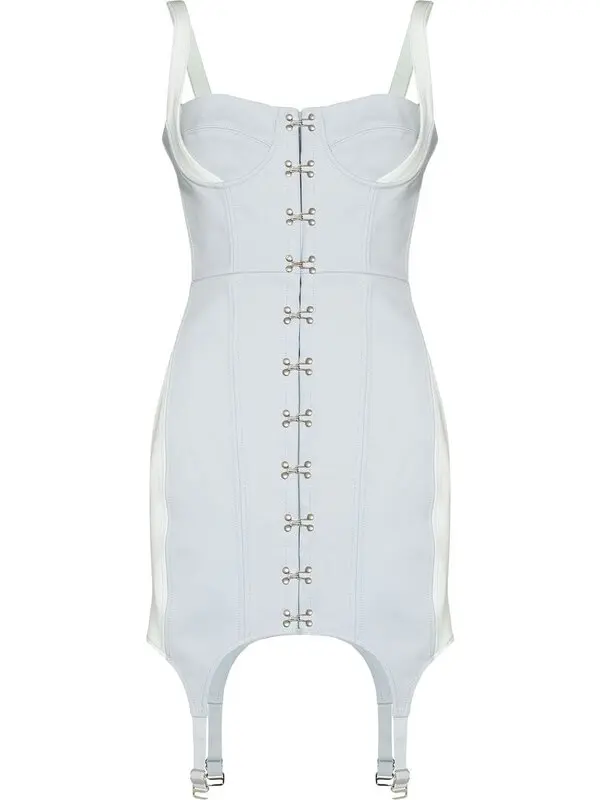 Dion Lee Corset-Style Sweetheart Neck Dress In Blue - 60% Off | Editorialist
