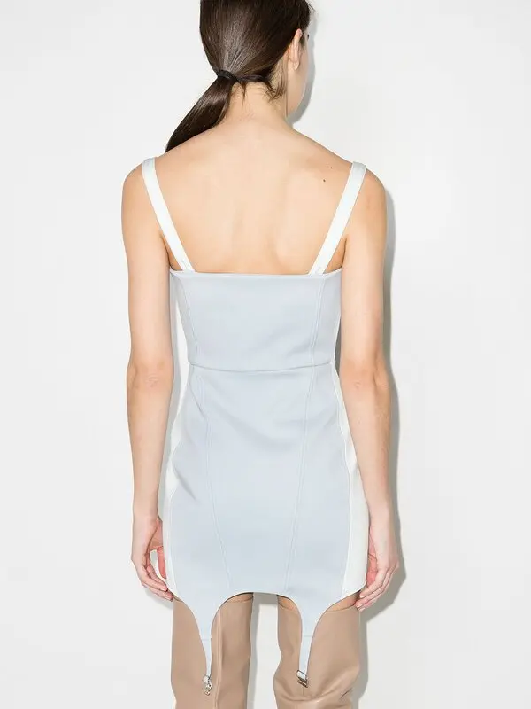 strapless open back dress Grey Corset Mini Dress main image 1